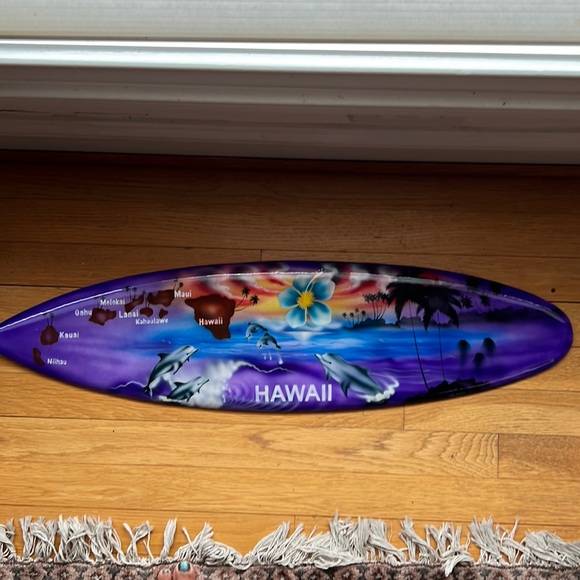 Wall Decor | Hawaiian Islands Surfboard Sign | Poshmark